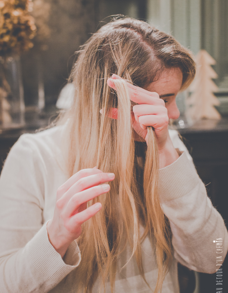 On prélève une mèche de plus - Tuto coiffure : la tresse bohême - Elle