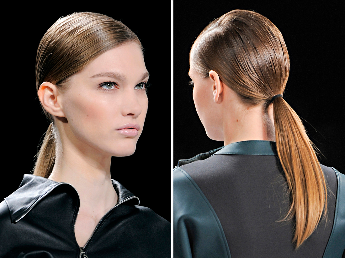 Une queue-de-cheval basse - Cheveux : 10 idées coiffures par temps de ...