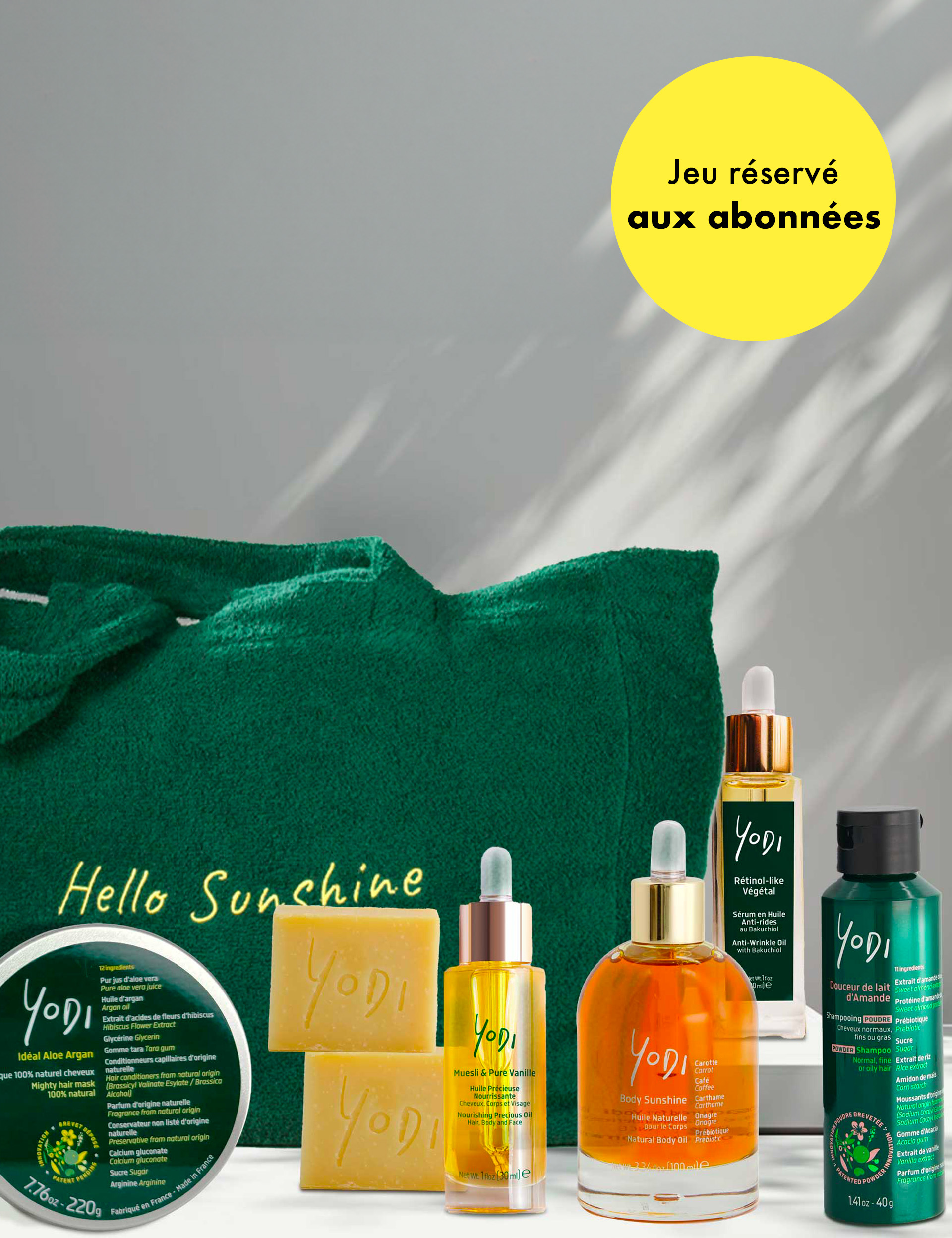 Gagnez une routine de soins Yodi - Elle