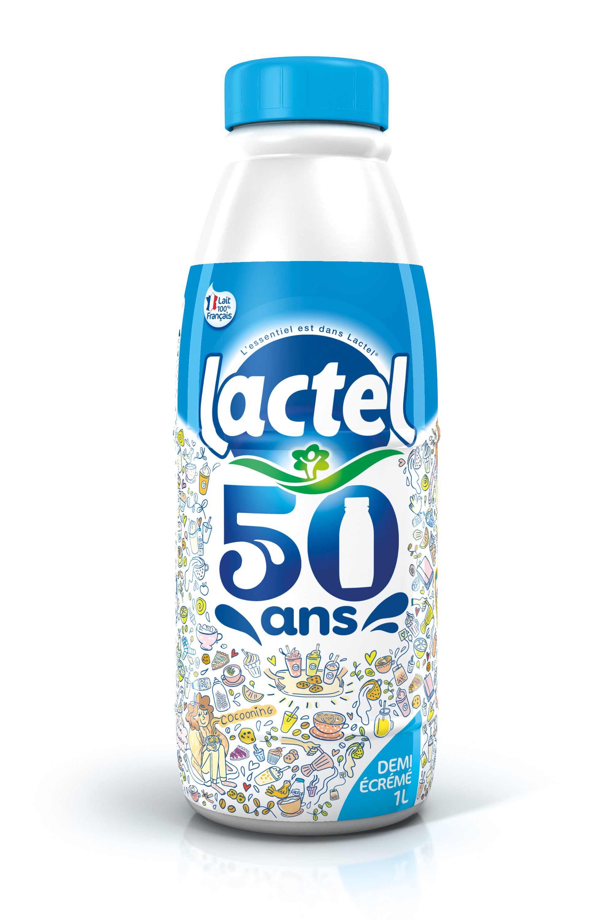 S’amuser avec la nouvelle bouteille de lait Lactel - Rentrée food ...