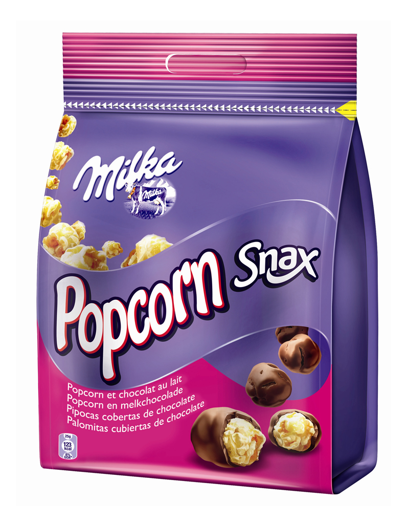 Milka snax pop corn - Match food : sucreries originales vs confiseries ...