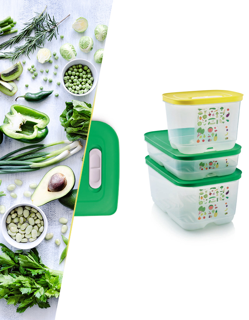 Un frigo organisé avec Tupperware - Elle à Table