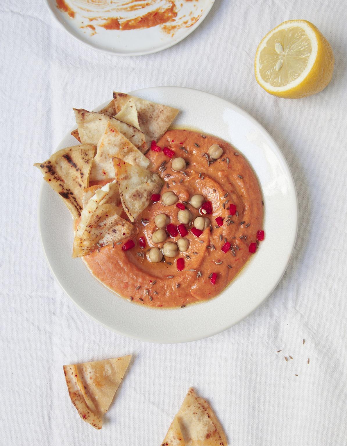 Houmous aux poivrons rouges pour 6 personnes - Recettes Elle à Table