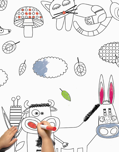 Papier Peint +á Colorier Les Contemplatives - 50 idées déco pour une ...