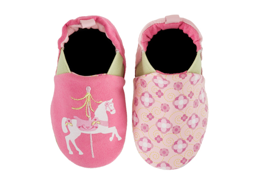 Chaussures souples réversible, Merry Carousel rose, Robeez - Chaussures ...