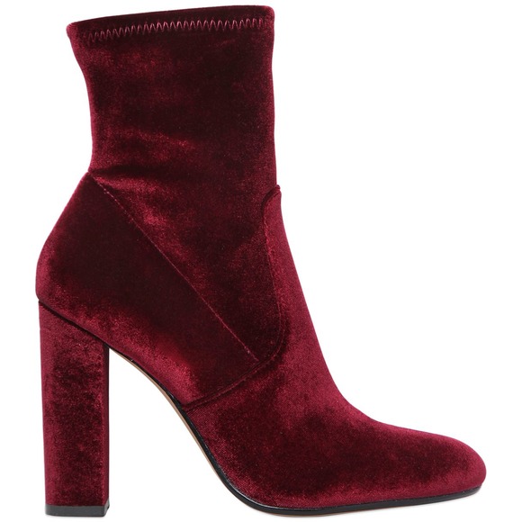 Bottes rouges en velours Steve Madden - Bottez en rouge ! - Elle