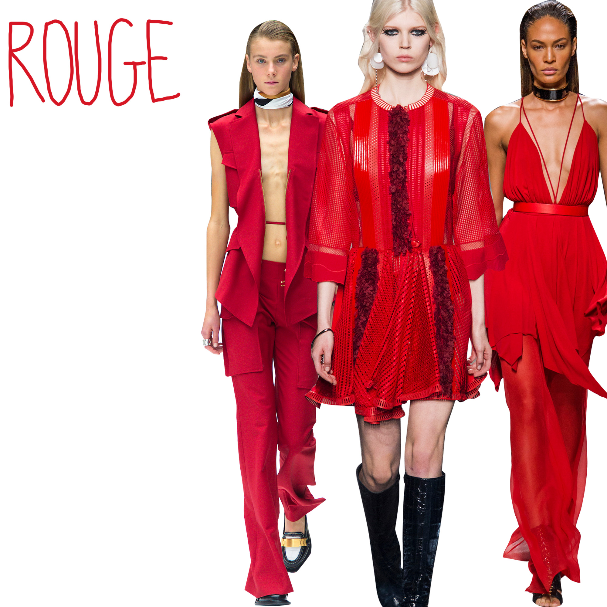 Rouge - Quelles seront les couleurs du printemps-été 2015 ? - Elle