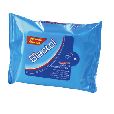 Lingettes purifiantes 3 en 1 - Biactol - Elle